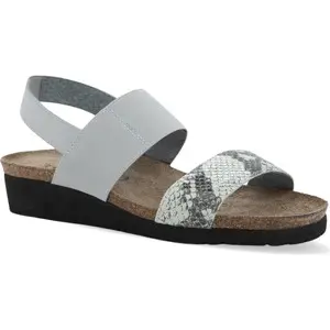 Naot Amy Slingback Sandal - Black/white/gray