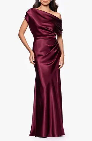 Betsy & Adam One Shoulder Evening Dresses
