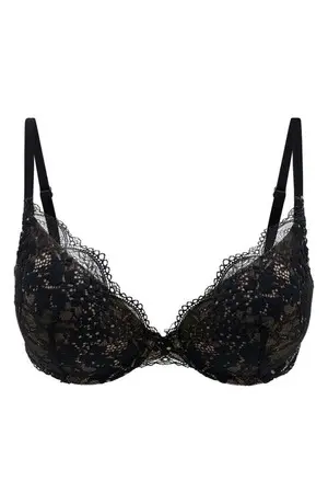 THIRDLOVE All Day Lace Push-up Underwire Bra - Black