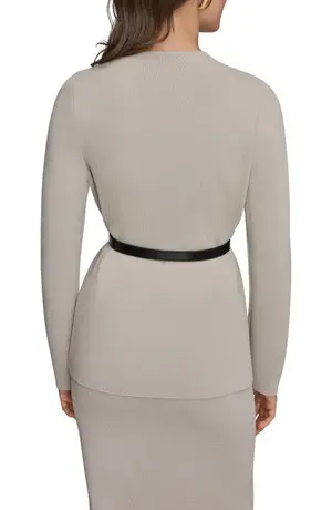 Donna Karan New York Belted Sweater Blazer