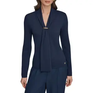 Donna Karan New York Drape Neck Sweater