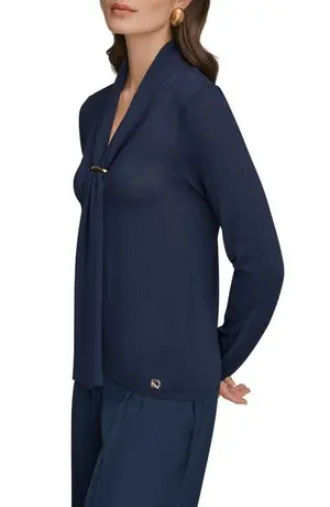 Donna Karan New York Drape Neck Sweater