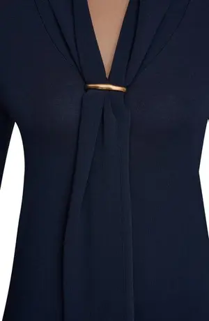 Donna Karan New York Drape Neck Sweater