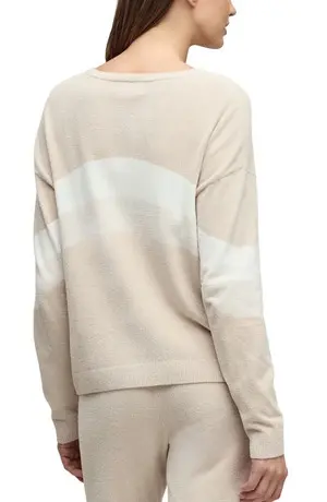 Barefoot Dreams Cozychic Ultra Lite Wavy Colorblock Pullover Sweater