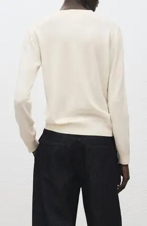 Mango Crewneck Sweater - Ecru