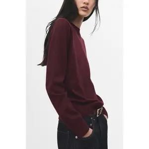 Mango Crewneck Sweater - Wine