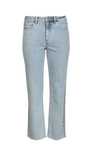 Generation Love Han Studded Cropped Jeans