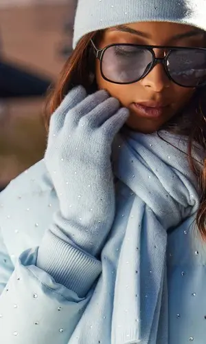 Generation Love Coco Crystal Gloves - Blue