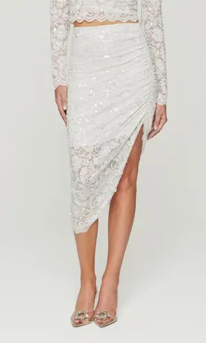 Generation Love Nellia Sequin Lace Midi Skirt