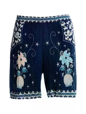 Agua Bendita Malaga Printed Shorts - Blue