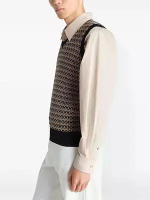 LEMAIRE Patterned V-neck Vest