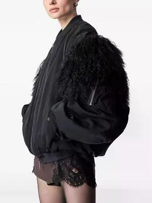 ARTICLE TEN Shearling-panel Bomber Jacket