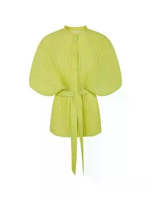TWINSET Pleated Tie Blouse