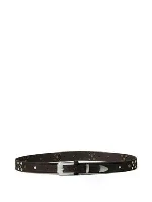 LEMAIRE Studded Buckle Belt - Brown