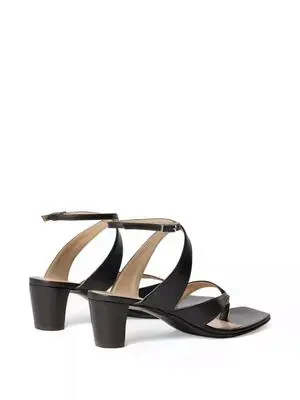 LEMAIRE Heeled Thong Sandals - Black