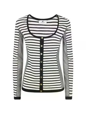 Elisabetta Franchi Striped Cardigans For Women