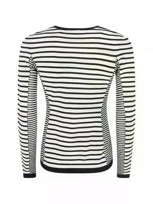 Elisabetta Franchi Buttoned Striped Cardigan