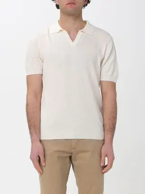 Drumohr Color Blocked Polos For Men
