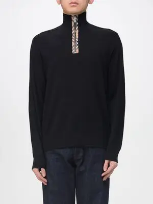 Burberry Quarter Zip Sweater - Black
