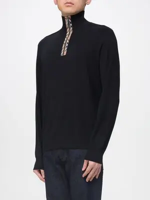Burberry Quarter Zip Sweater - Black