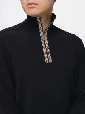 Burberry Quarter Zip Sweater - Black