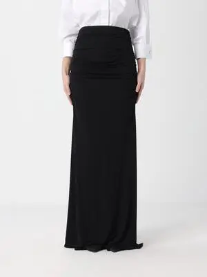 Elisabetta Franchi Long Jersey Skirt - Black