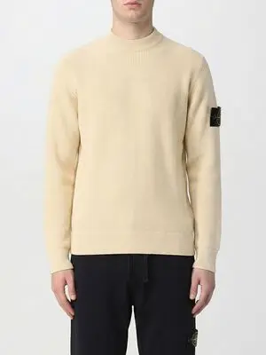 Stone Island Ribbed Sweater - Beige