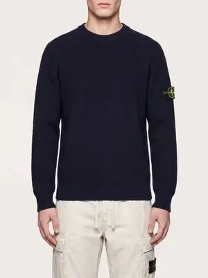 Stone Island Ribbed Crewneck Sweater - Blue