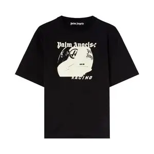 Palm Angels Pa Helmet Slim Tee - Black