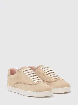 Fabiana Filippi Lace-up Suede Sneakers - Beige