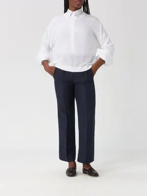 Brunello Cucinelli Cropped Stretch Cotton Trousers