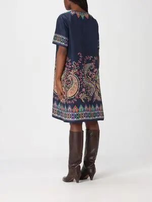 Etro Paisley Print Dress - Blue