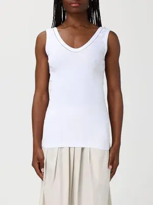 Brunello Cucinelli Sleeveless Top - White