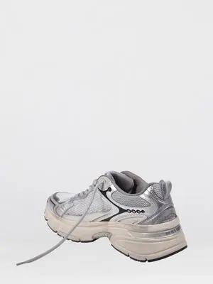 GOLDEN GOOSE Lightstar Sneakers In Mesh And Laminated Leather - Grey