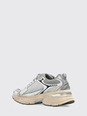 GOLDEN GOOSE Lightstar Sneakers In Mesh And Laminated Leather - Grey