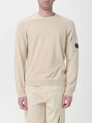 C.P. COMPANY Crew Neck Sweater - Beige