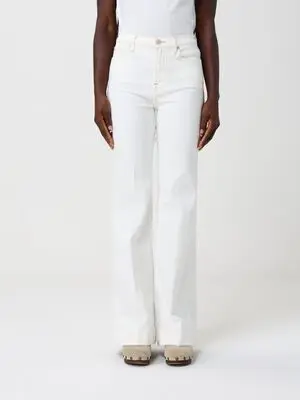 7 For All Mankind Wide Leg Pants - White