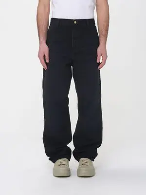 Carhartt Work In Progress Wide Leg Single Knee Denim Jeans - Black