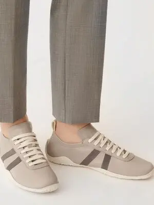 Fabiana Filippi Nappa Leather Low-top Sneakers - Grey