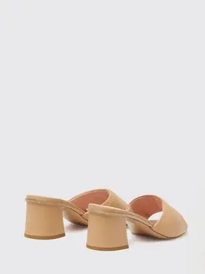 Fabiana Filippi Leather Mules - Beige