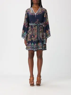 Etro Paisley Print Silk Twill Mini Dress