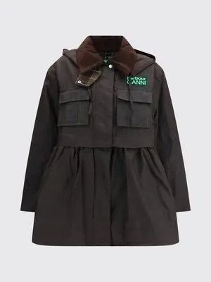 Barbour Cropped Utility Jacket With Hood - Green