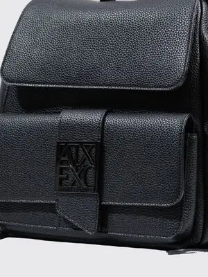 Armani Exchange Grained Synthetic Leather Backpack
