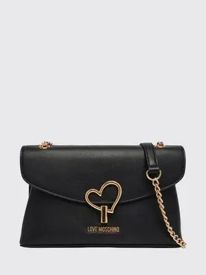 Moschino Shoulder Bag With Chain Strap - Black