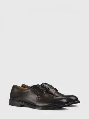 DOUCAL'S Leather Derby Shoes - Dark