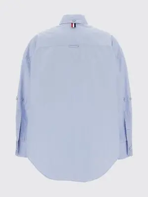 Thom Browne Cotton Shirt With Embroidered Logo