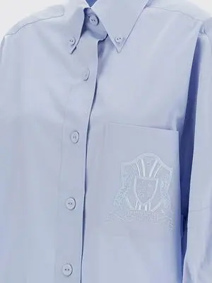 Thom Browne Cotton Shirt With Embroidered Logo
