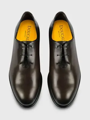 DOUCAL'S Leather Oxford Shoes - Dark