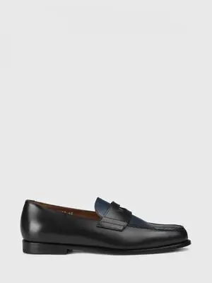 DOUCAL'S Leather Loafers - Black