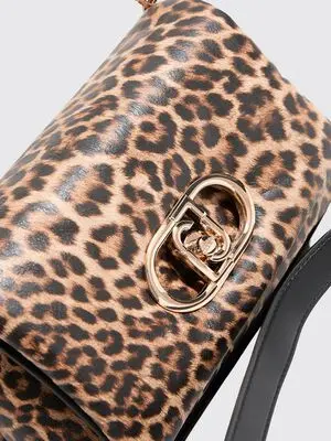 Liu Jo Animal Print Faux Leather Lapuffy M Bag
